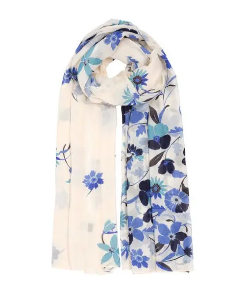 Echo Falling Flowers Wrap - Chambray