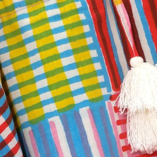 Echo Stripe Illusion Butterfly Caftan - Multi