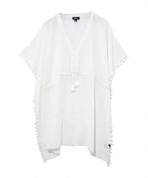 Echo Lamai Butterfly Caftan - Cream