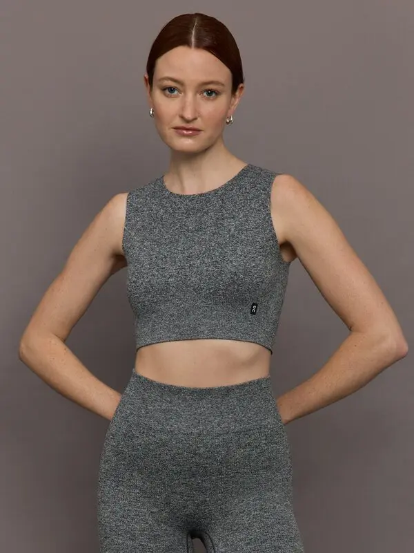 On Studio Knit Seamless Crop Top