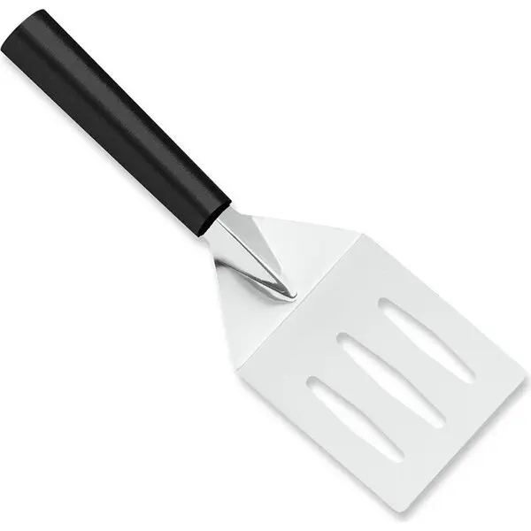 RADA Cutlery Turnover Large Faced Slotted Turner Spatula - Black