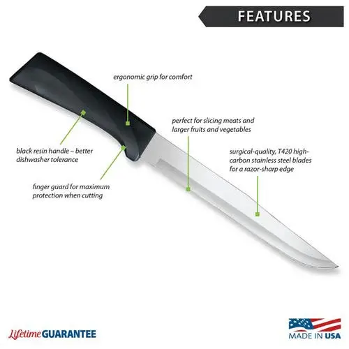 RADA Cutlery 7-inch Slicer Knife Anthem Wave Handle