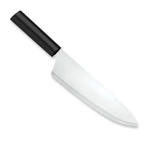 RADA Cutlery 8.5-inch French Chef Knife Straight Stainless Steel Blade - Black