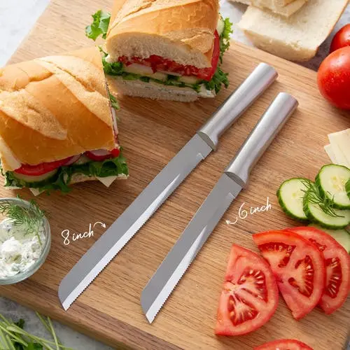 RADA Cutlery 8-inch Bread Knife Stainless Steel Serrated Blade