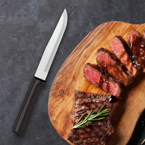 RADA Cutlery 5.375-inch Stubby Butcher Knife - Black