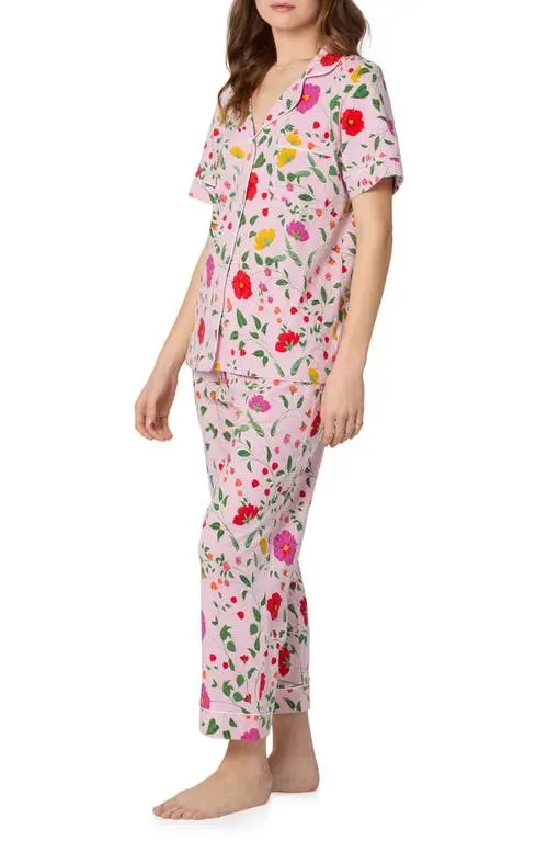 BEDHEAD PAJAMAS Print Stretch Organic Cotton Crop Pajamas