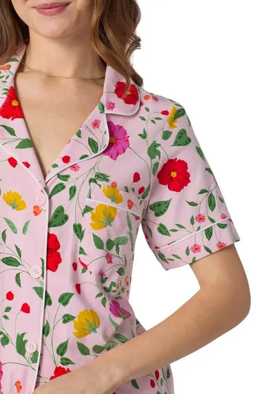 BEDHEAD PAJAMAS Print Stretch Organic Cotton Crop Pajamas