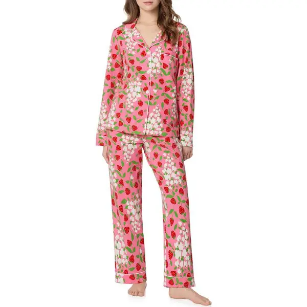 BEDHEAD PAJAMAS Print Stretch Organic Cotton Pajamas - Spring Berry