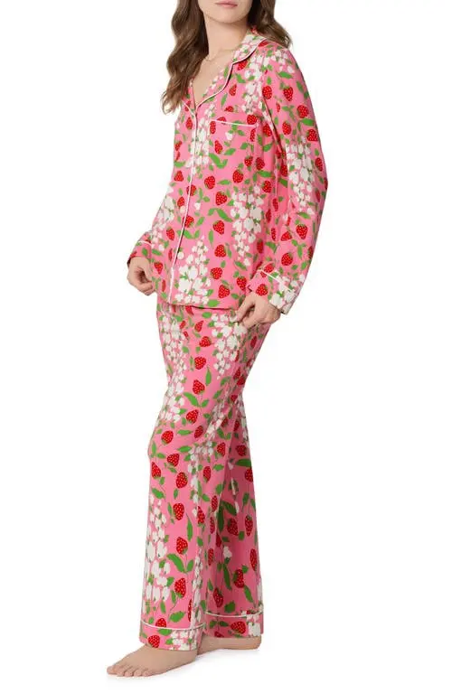BEDHEAD PAJAMAS Print Stretch Organic Cotton Pajamas - Spring Berry
