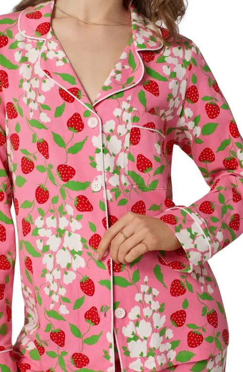 BEDHEAD PAJAMAS Print Stretch Organic Cotton Pajamas - Spring Berry