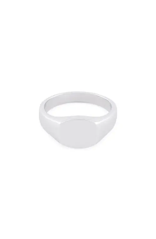SERGE DENIMES Sterling Signet Ring - Silver
