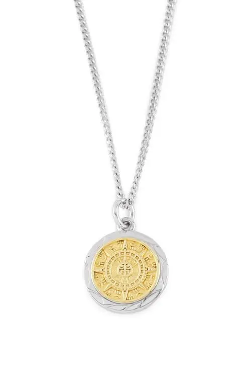 SERGE DENIMES Compass Pendant Necklace - Silver