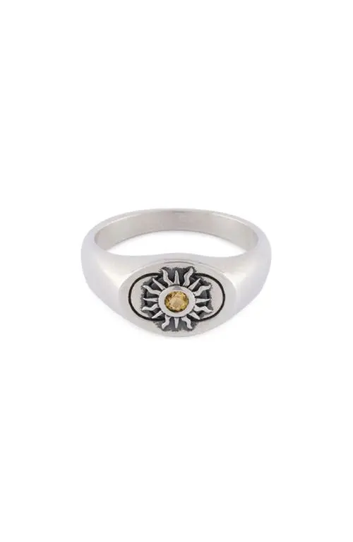 SERGE DENIMES Helios Signet Ring - Silver