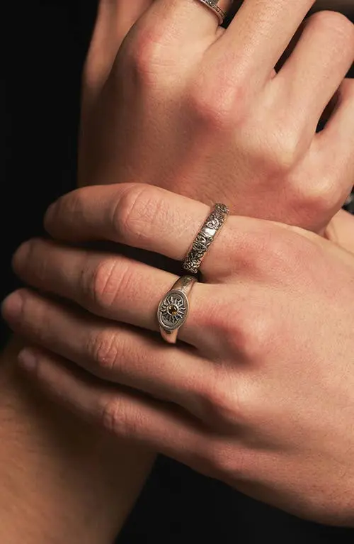 SERGE DENIMES Helios Signet Ring