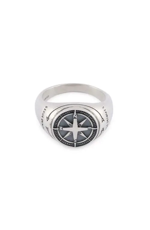 SERGE DENIMES Napoleon Signet Ring - Silver