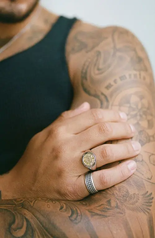 SERGE DENIMES Kusari Sterling Ring