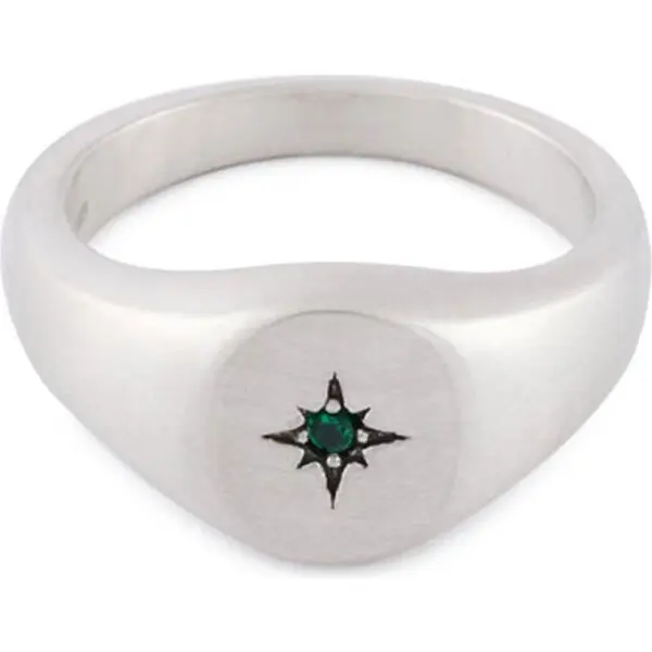 SERGE DENIMES Envy Signet Ring - Silver