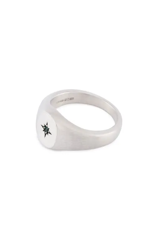 SERGE DENIMES Envy Signet Ring - Silver