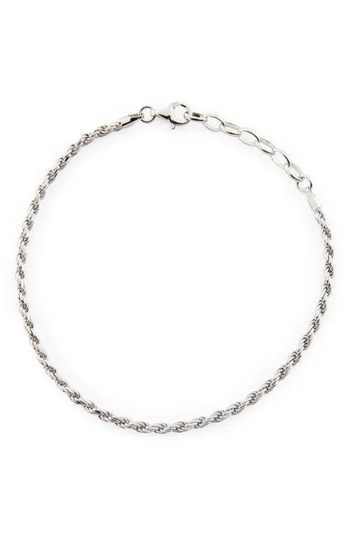 SERGE DENIMES Sterling Rope Bracelet - Silver