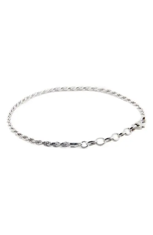 SERGE DENIMES Sterling Rope Bracelet - Silver