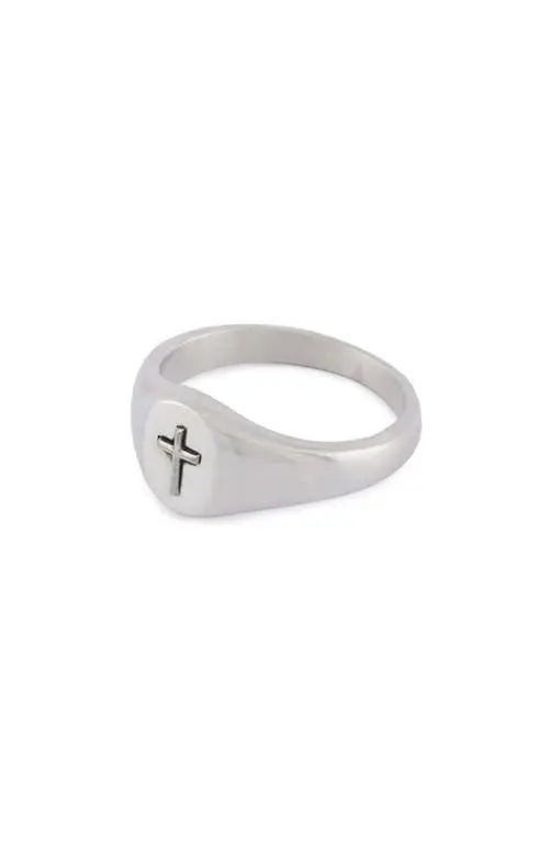 SERGE DENIMES Sterling Cross Signet Ring