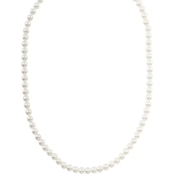 SERGE DENIMES Cultured Pearl Necklace - Silver