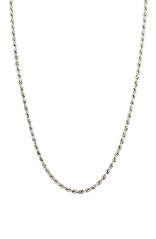 SERGE DENIMES Rope Necklace - Silver