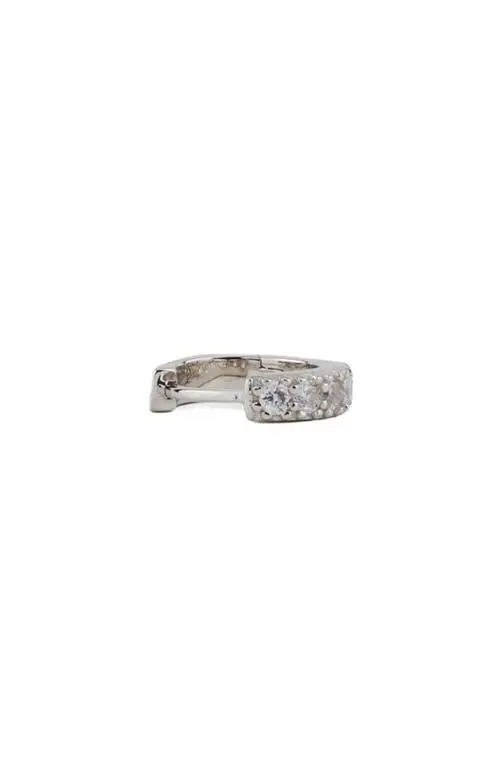 SERGE DENIMES Single Cubic Zirconia Hoop Earring