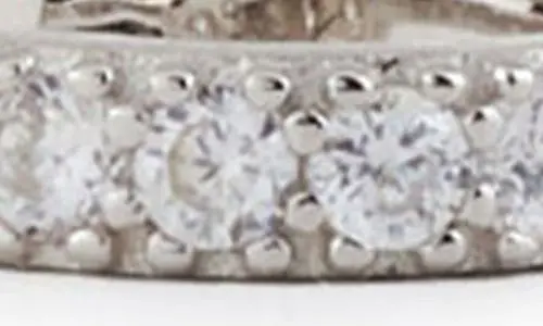 SERGE DENIMES Single Cubic Zirconia Hoop Earring