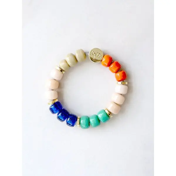 BY LILLA East Village Capsule Beaded Bracelet Hairtie - Multi