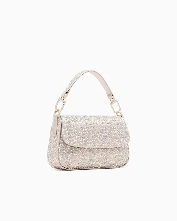 Giorgio Armani La Prima Soft Mini Bag In Satin And Rhinestones