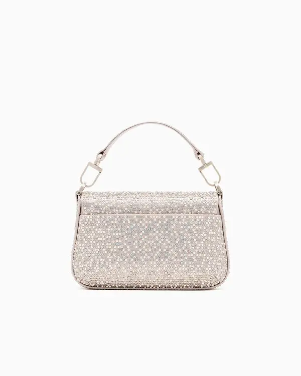 Giorgio Armani La Prima Soft Mini Bag In Satin And Rhinestones