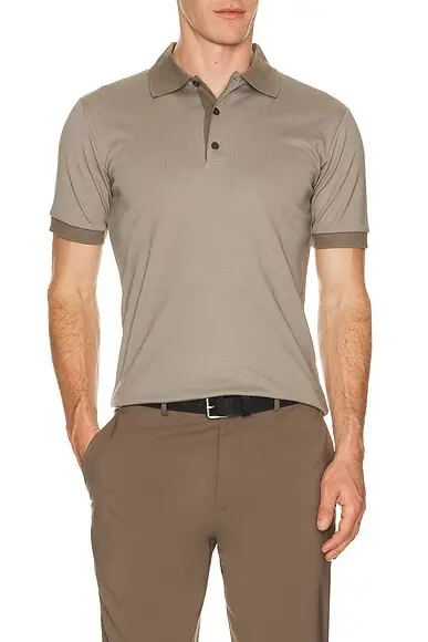 Theory Mod Jacquard Geo Polo - Morel Multi