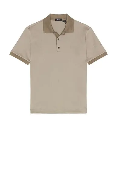 Theory Mod Jacquard Geo Polo - Morel Multi