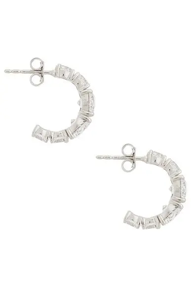 Completedworks Cz Hoop Earrings - Silver