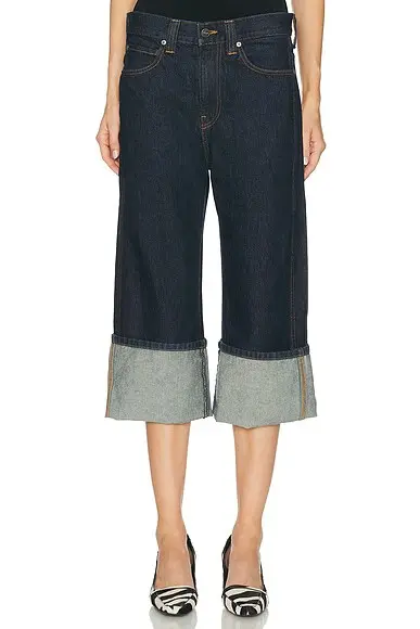 Khaite Boyle Straight Leg Crop Denim - Benson