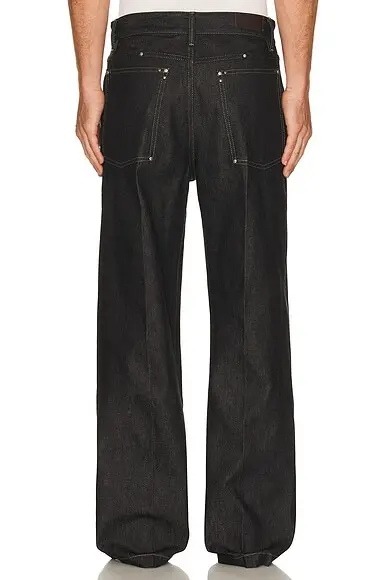 LEMAIRE Wide Pant With Studs