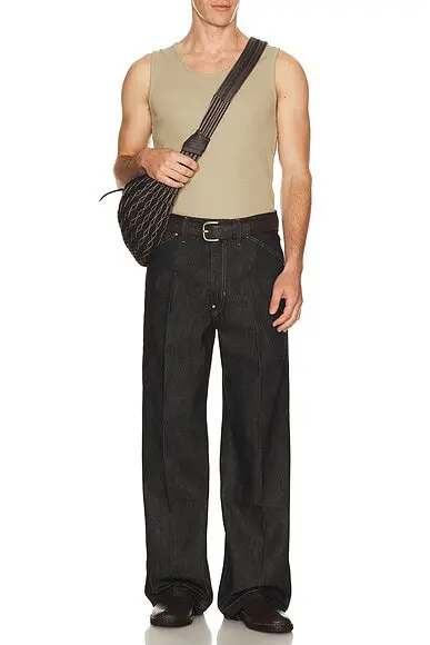 LEMAIRE Wide Pant With Studs