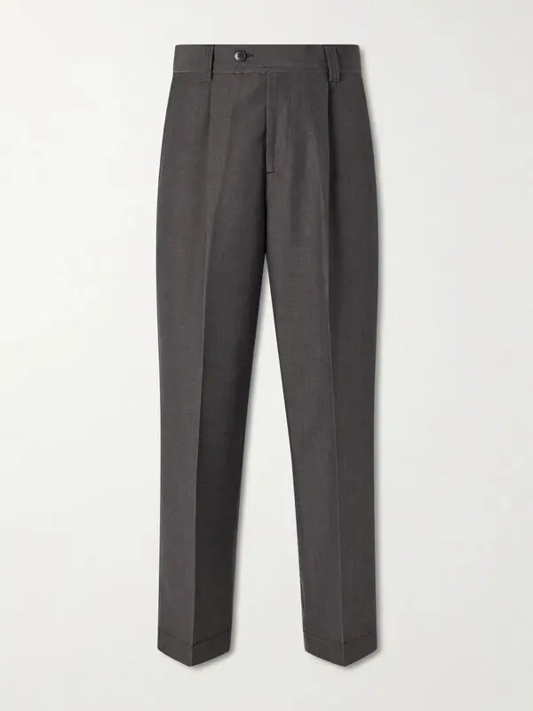 MFPEN Straight-leg Pleated Wool Trousers