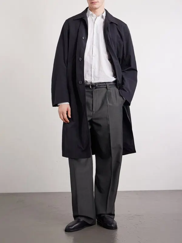 MFPEN Straight-leg Pleated Wool Trousers