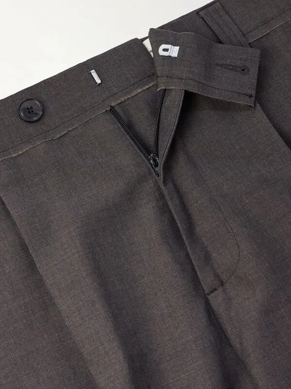 MFPEN Straight-leg Pleated Wool Trousers