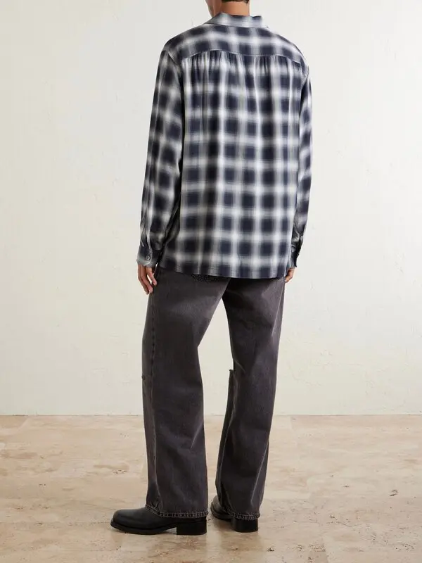 Our Legacy Checked Woven Shirt - Black
