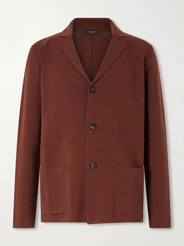 SLOWEAR Cotton-crepe Blazer