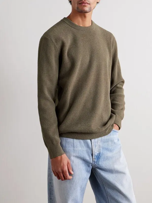 Nn07 Danny 6429 Ribbed-knit Sweater - Brown