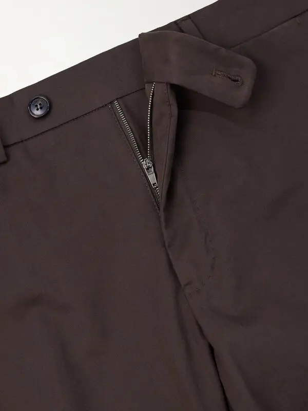 SLOWEAR Tapered Stretch-cotton Trousers