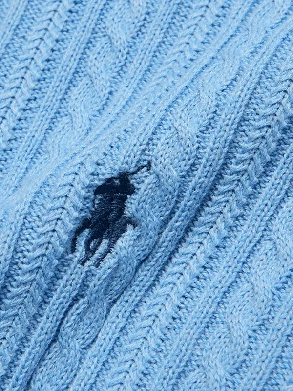 Polo Ralph Lauren Cable-knit Cotton Polo Shirt