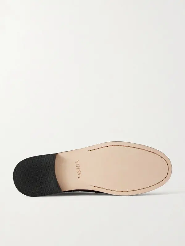 VINNY'S Millo Croc-effect Leather Boat Shoes