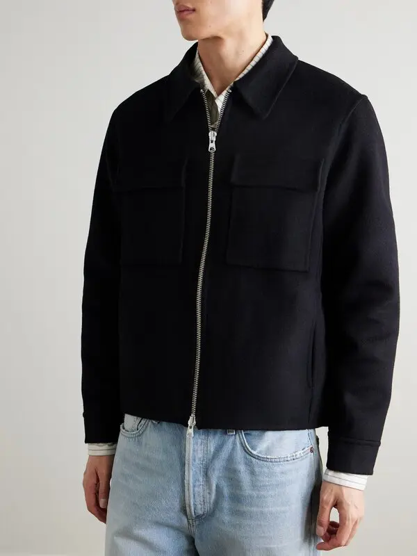 Nn07 Alban 8447 Wool-blend Felt Jacket - Black