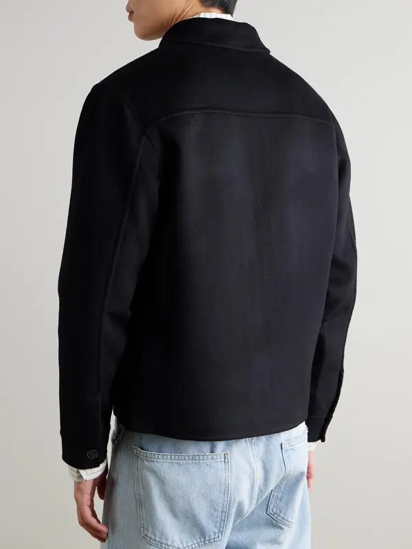 Nn07 Alban 8447 Wool-blend Felt Jacket - Black