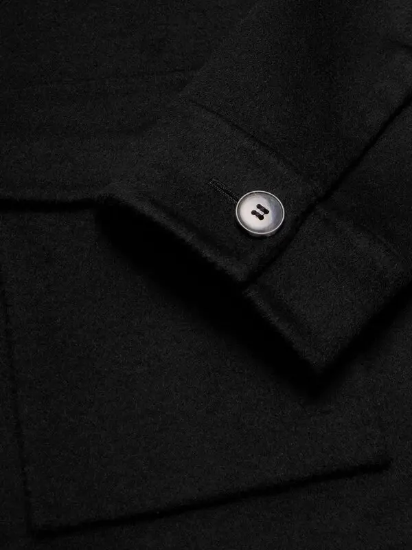 Nn07 Alban 8447 Wool-blend Felt Jacket - Black